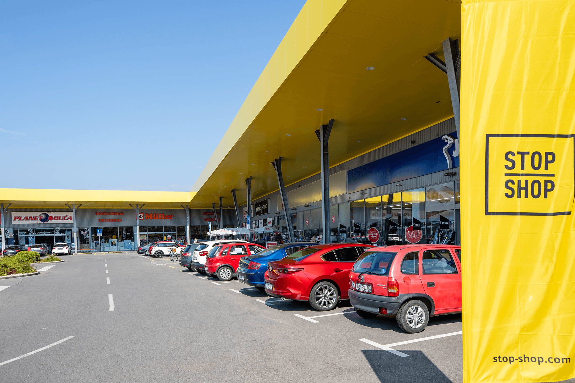 STOP SHOP retail park Osijek u Hrvatskoj