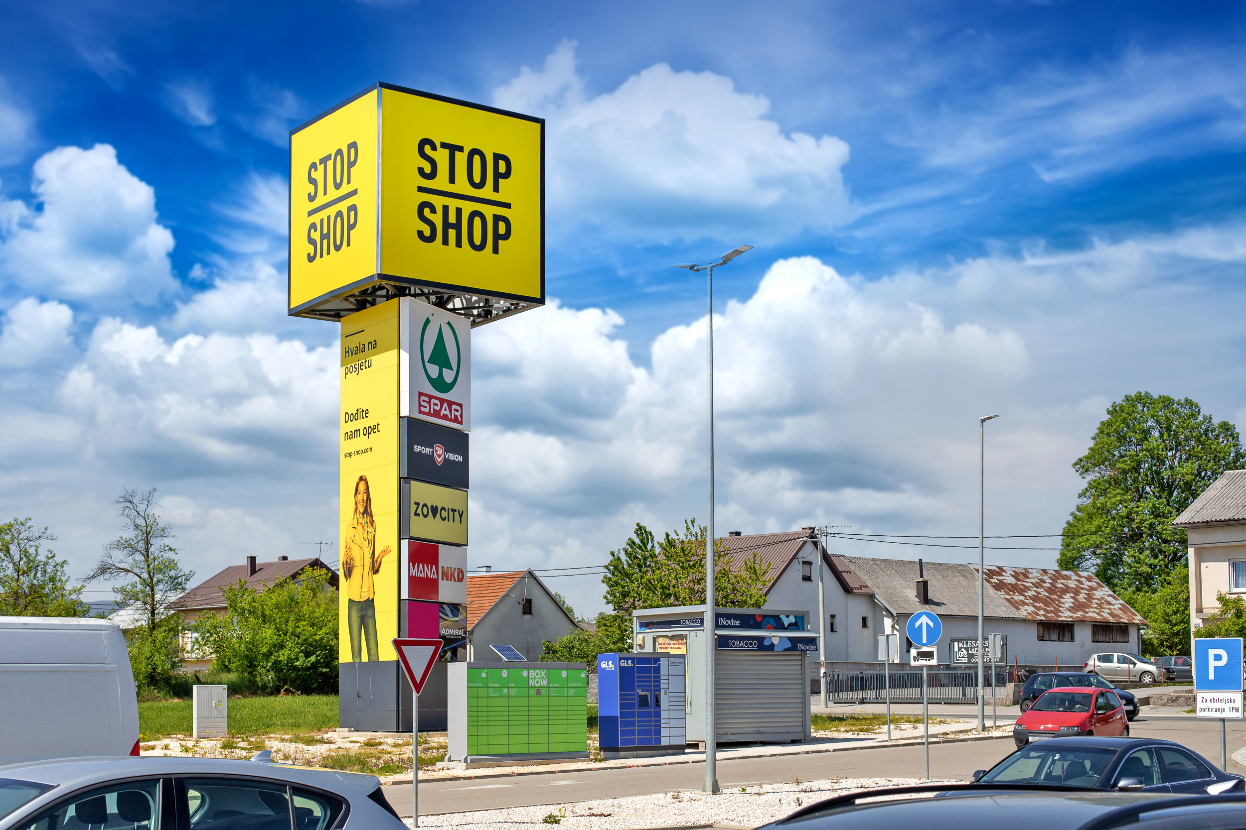 STOP SHOP retail park Gospić u Hrvatskoj