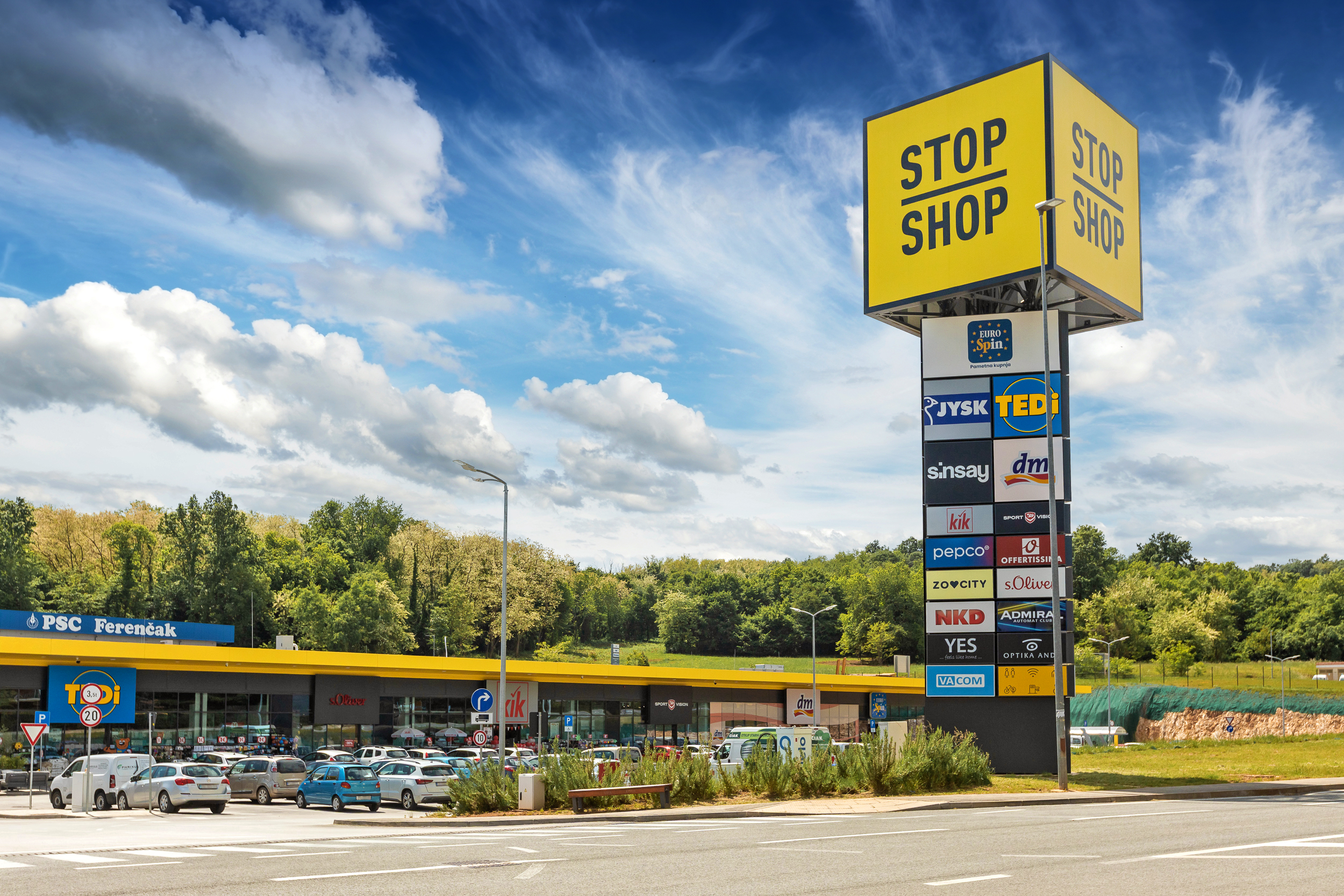 STOP SHOP retail park in Pazin Croatia